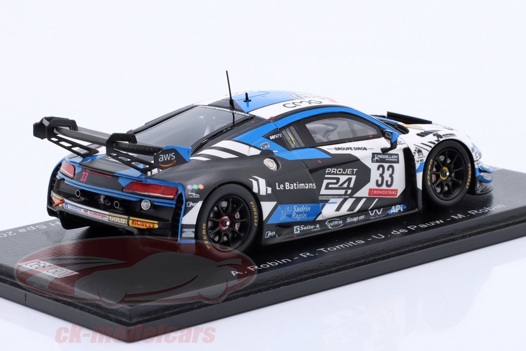 Spark 1:43 Audi R8 LMS GT3 #33 2° Gold Cup Classe 24h Spa 2022 Team WRT ...