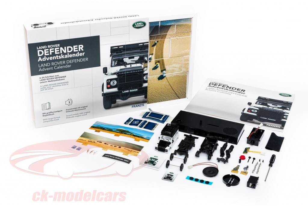 Land Rover Defender Advent Calendar: Land Rover Defender white 1:43 ...