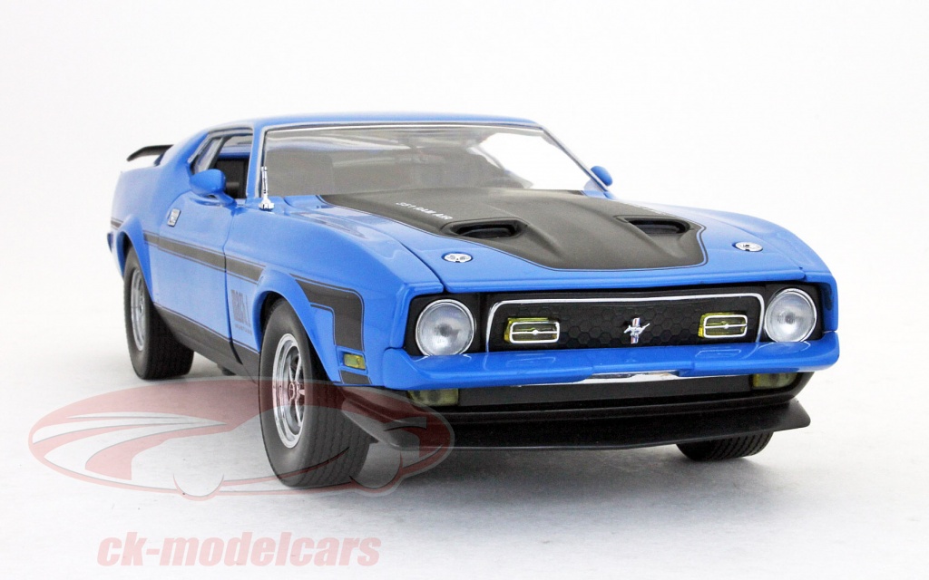 Sun Star Models 1:18 Mustang Boss 351 1971 blue 3601 model car 3601 ...