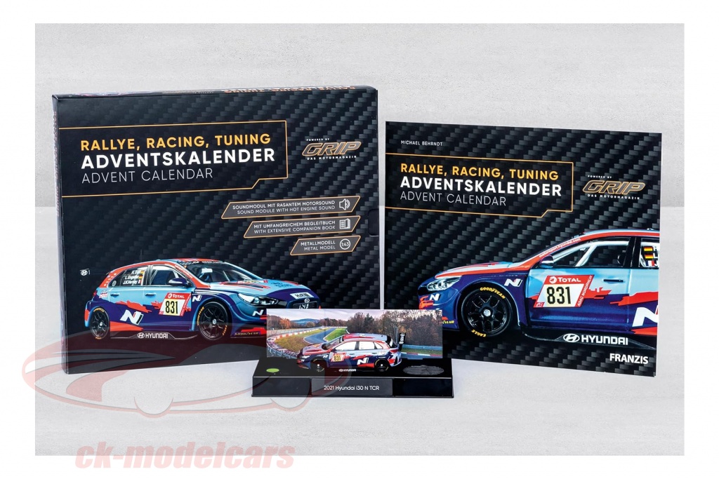 Advent calendar Rallye, Racing, Tuning: Hyundai i30N 2021 1:43 Franzis ...
