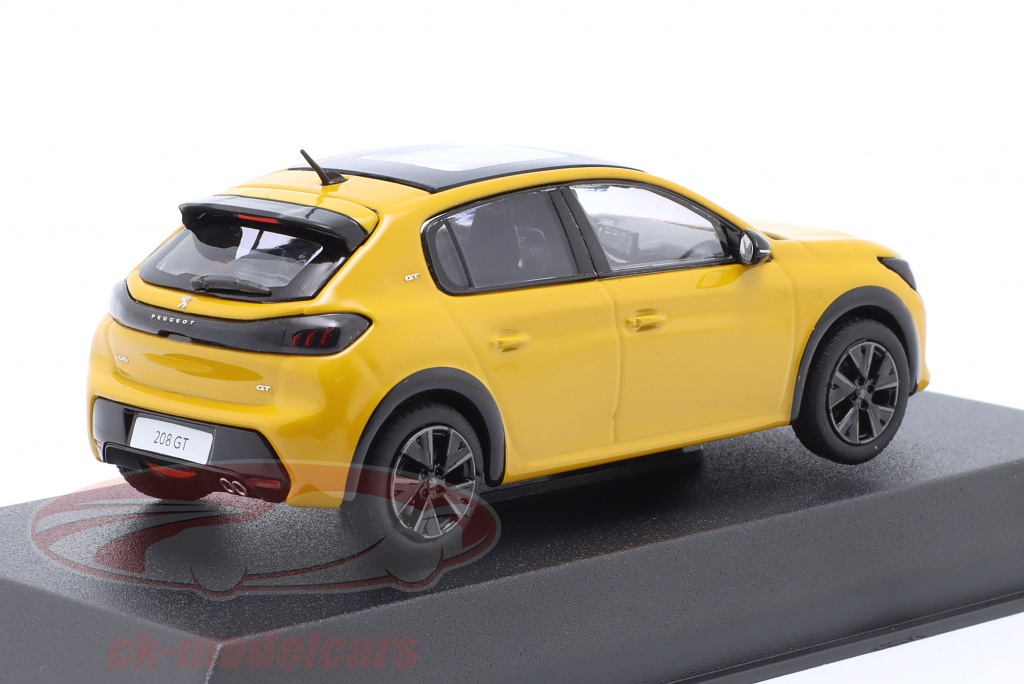 Norev 1:43 Peugeot 208 GT Pack year 2022 faro yellow 472835 model car ...
