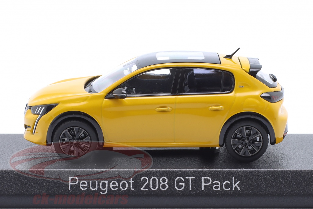 Norev 1:43 Peugeot 208 GT Pack year 2022 faro yellow 472835 model car ...
