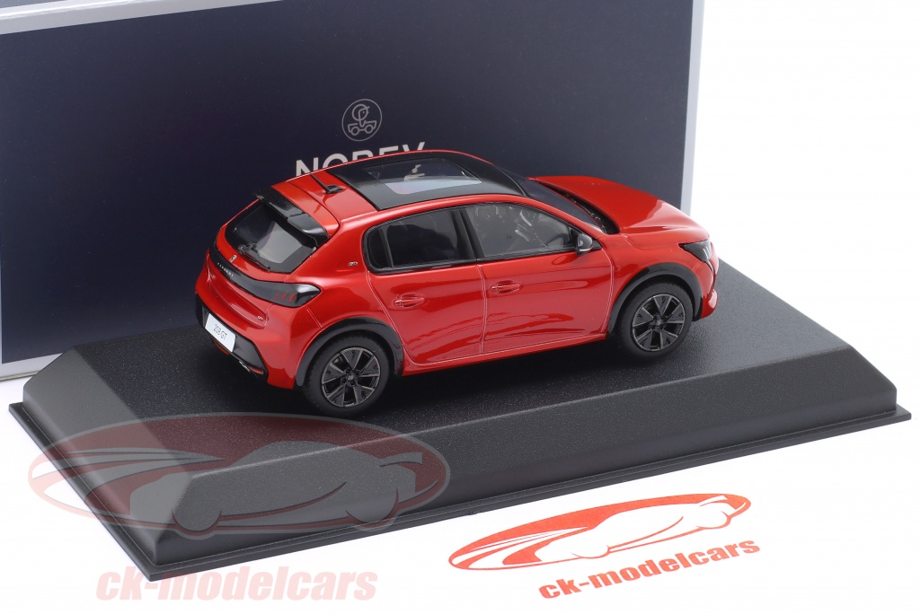 Norev 1:43 Peugeot 208 GT Pack Año de construcción 2022 elixir rojo 472836 modelo coche 472836 ...