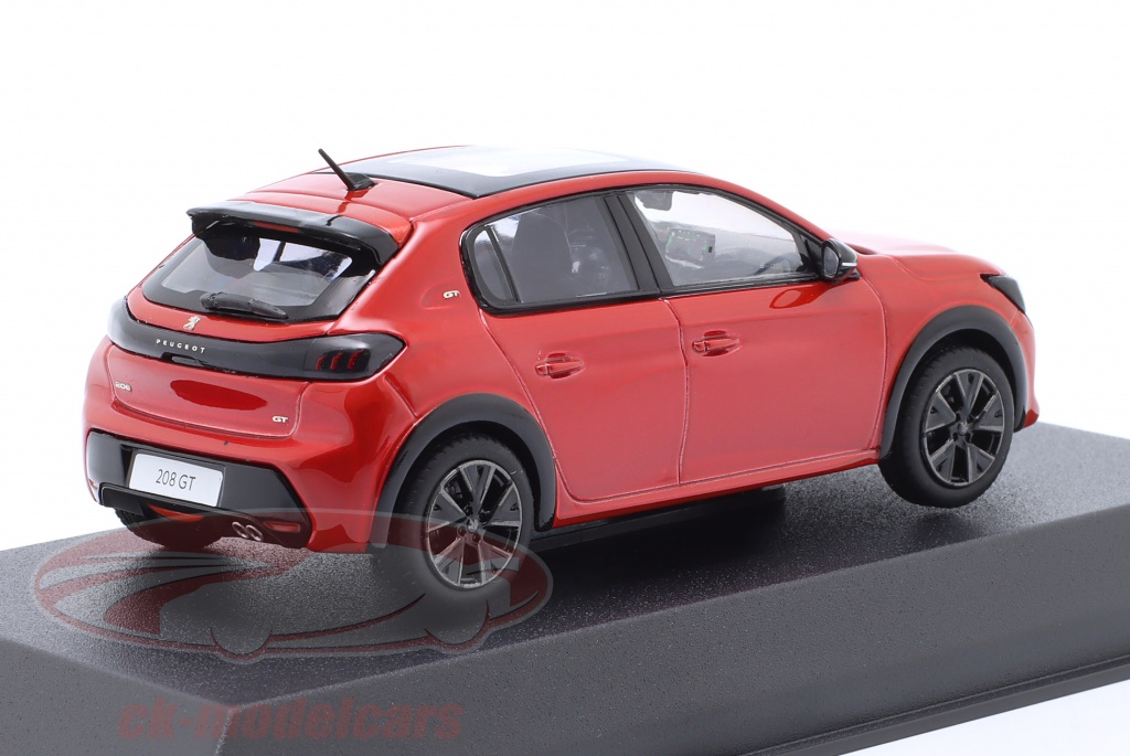 Norev 1:43 Peugeot 208 GT Pack Año de construcción 2022 elixir rojo 472836 modelo coche 472836 ...