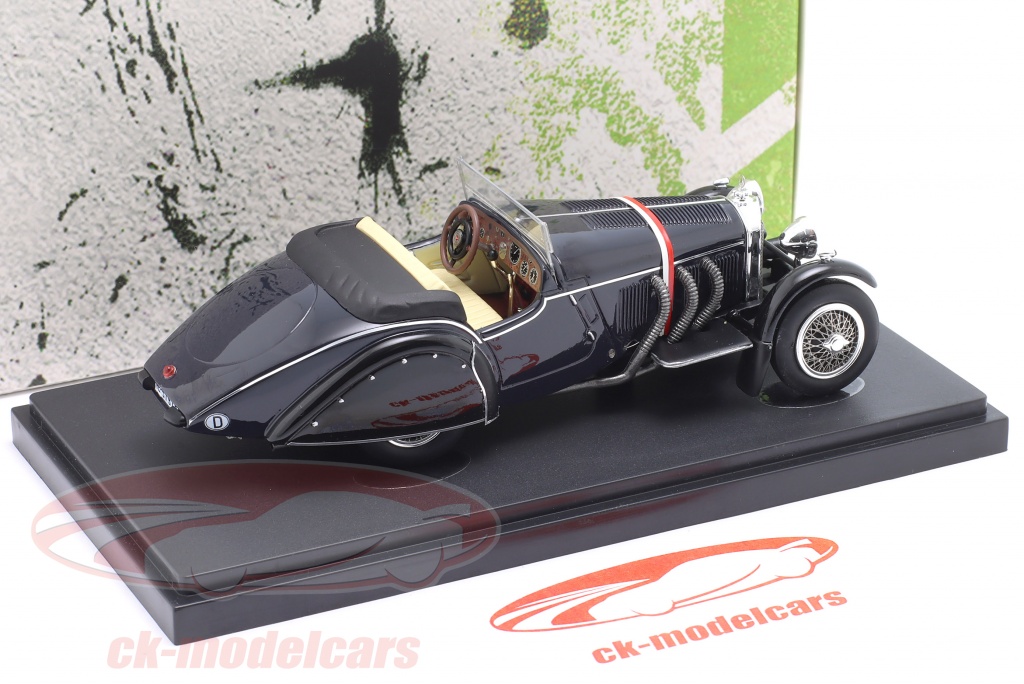 AutoCult 1:43 Mercedes-Benz SSK Gläser Année de construction 1931 noir ...