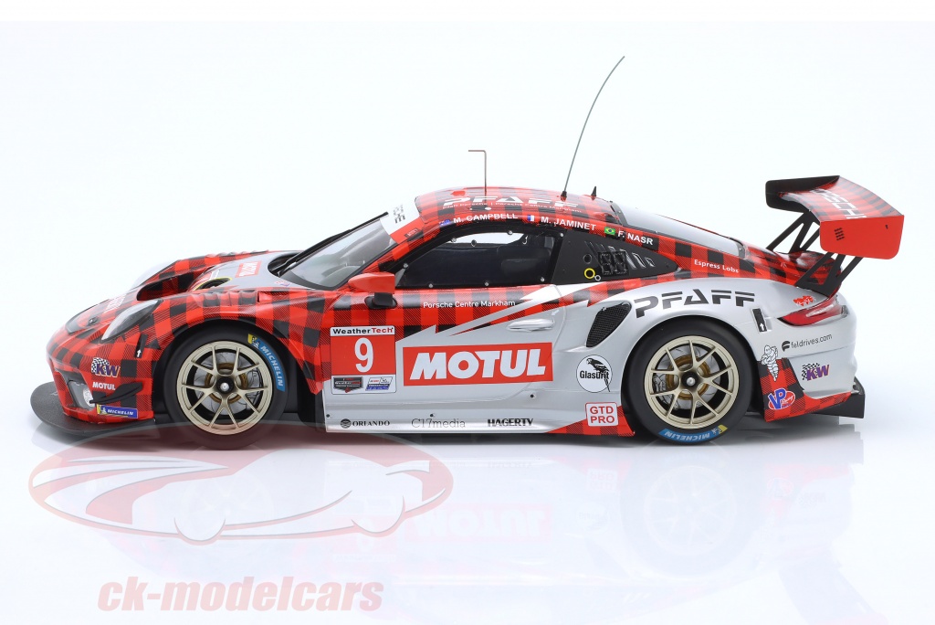 Ixo 1:18 Porsche 911 GT3 R #9 vinder GTD-Pro 24h Daytona 2022 Pfaff ...