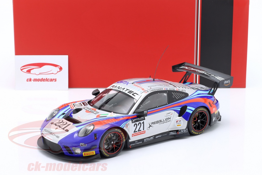 Ixo 1:18 Porsche 911 GT3 R #221 24h Spa 2022 GPX Martini Racing LEGT18 ...
