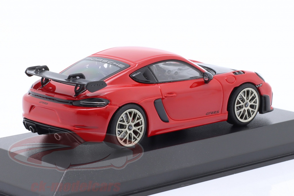 Minichamps 1:43 Porsche 718 (982) Cayman GT4 RS 2021 red / Neodymium rims 413069716 model car ...