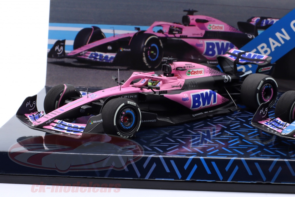 Minichamps 1:43 2-Car Set Esteban Ocon #31 Bahrain & Miami GP formule 1 ...