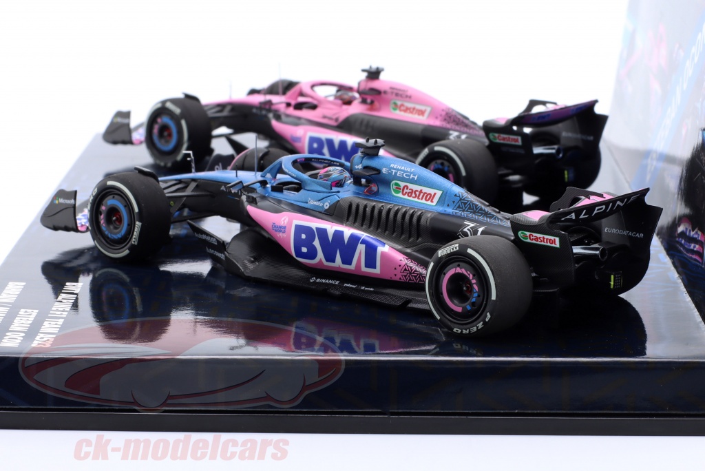 Minichamps 1:43 2-Car Set Esteban Ocon #31 Bahrain & Miami GP Formula 1 ...