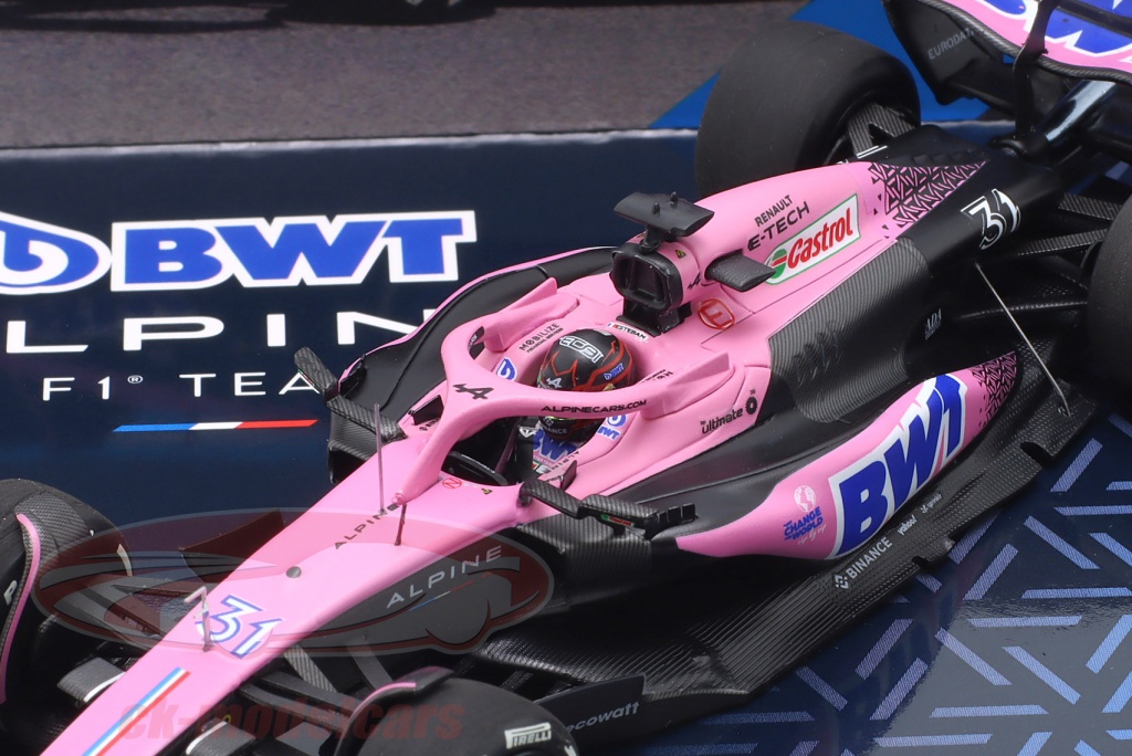 Minichamps 1:43 2-Car Set Esteban Ocon #31 Bahrain & Miami GP Formula 1 ...