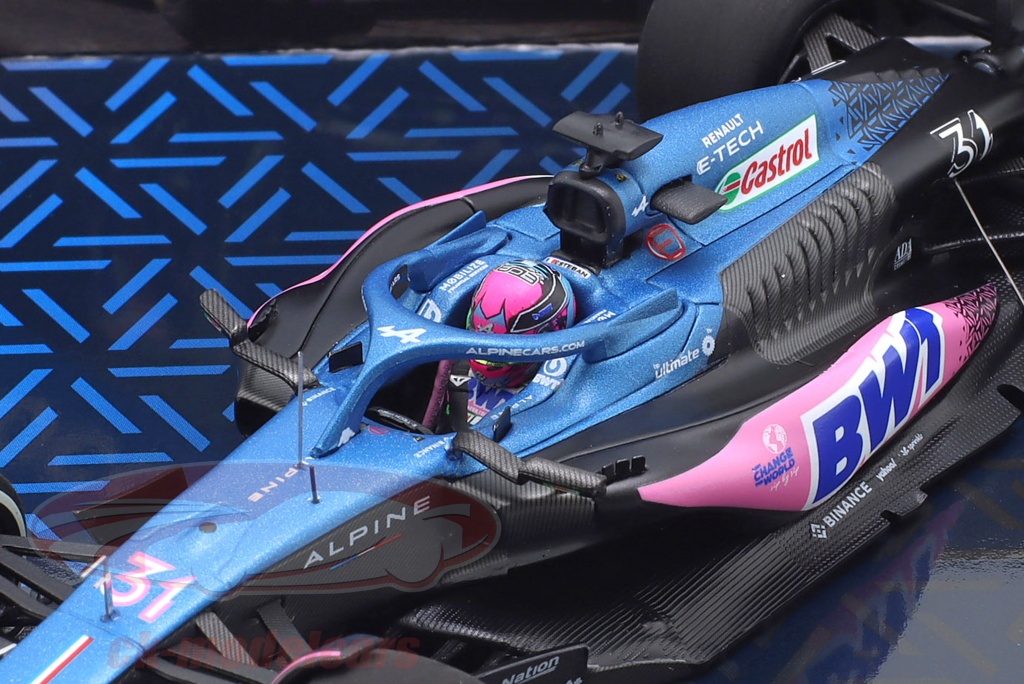 Minichamps 1:43 2-Car Set Esteban Ocon #31 Bahrain & Miami GP Formula 1 ...