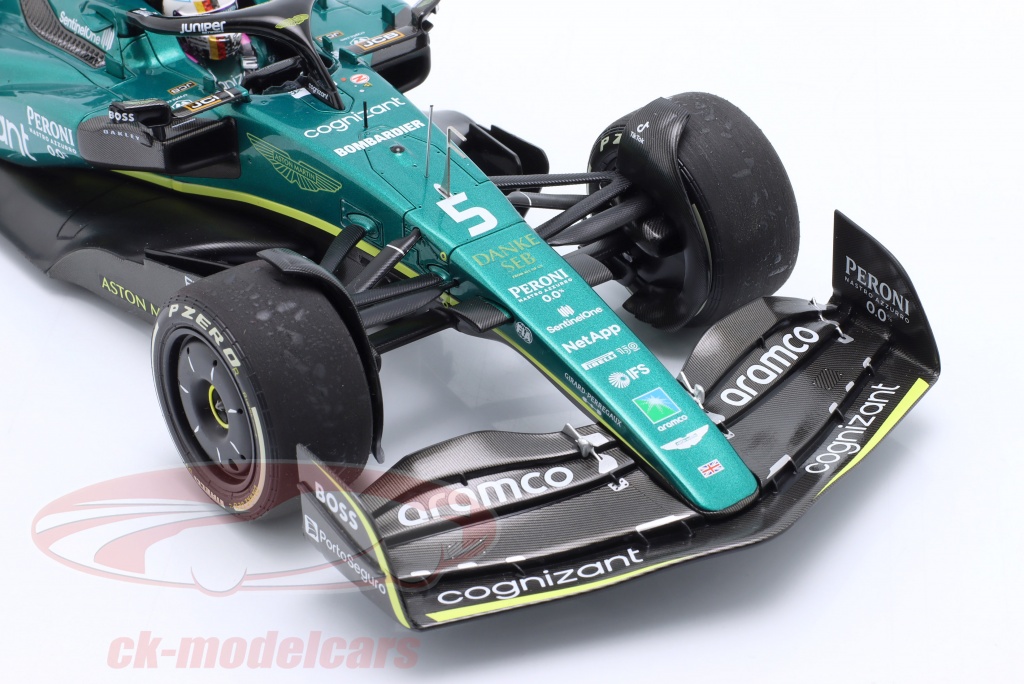 Minichamps 1:18 S. Vettel Aston Martin AMR22 #5 Last Race Abu Dhabi GP ...