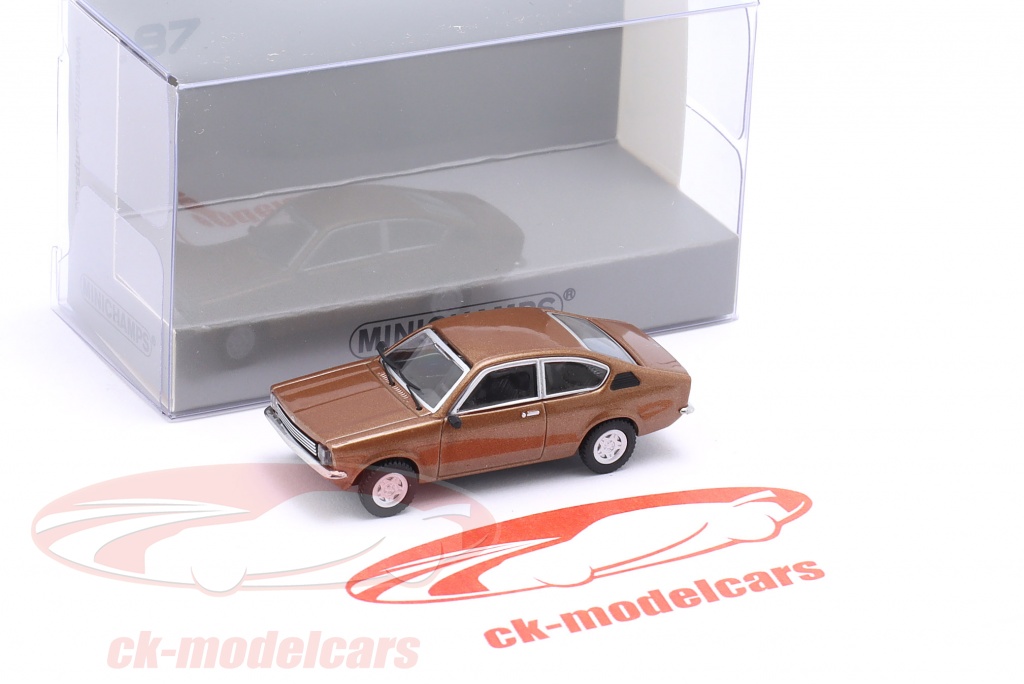Minichamps 1:87 Opel Kadett C Coupe year 1973 copper brown metallic ...