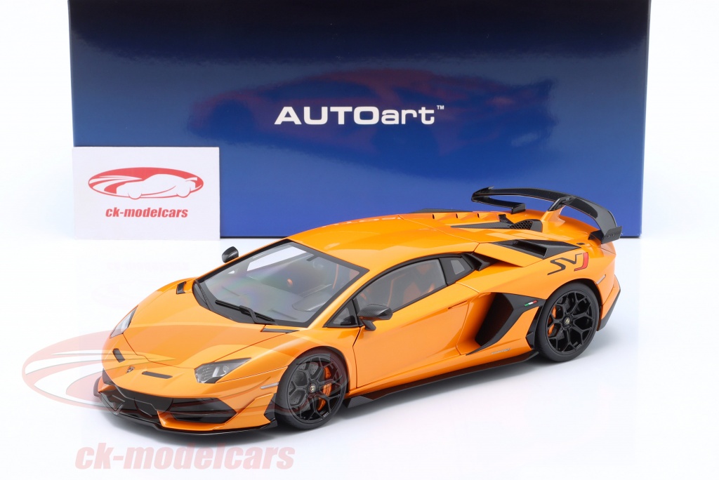 AUTOart 1:18 Lamborghini Aventador SVJ year 2019 atlas orange 79218 ...