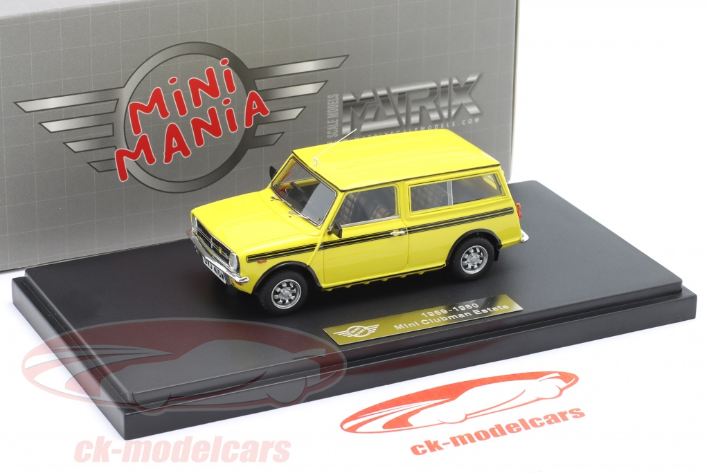 Matrix 1:43 Mini Clubman Estate 建設年 1969-1980 黄色 MXMM430173 モデル 車 ...