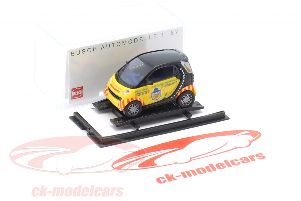 Busch 1:87 Smart Fortwo City Coupe towing and Mountain service 48965 ...