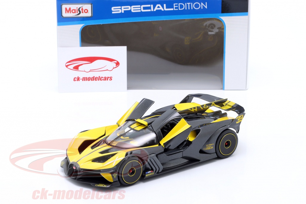 Maisto 1:24 Bugatti Bolide W16.4 Ano de construção 2020 amarelo ...