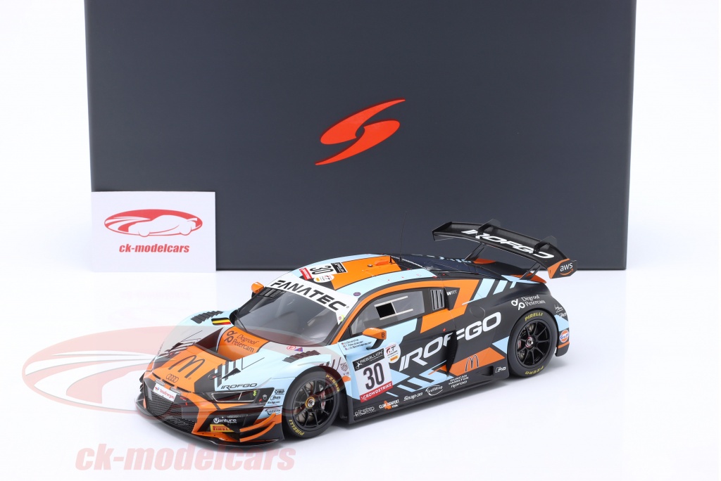 Spark 1:18 Audi R8 LMS GT3 #30 Sieger Silver Cup Class 24h Spa 2022 Team WRT 18SB052 Modellauto ...