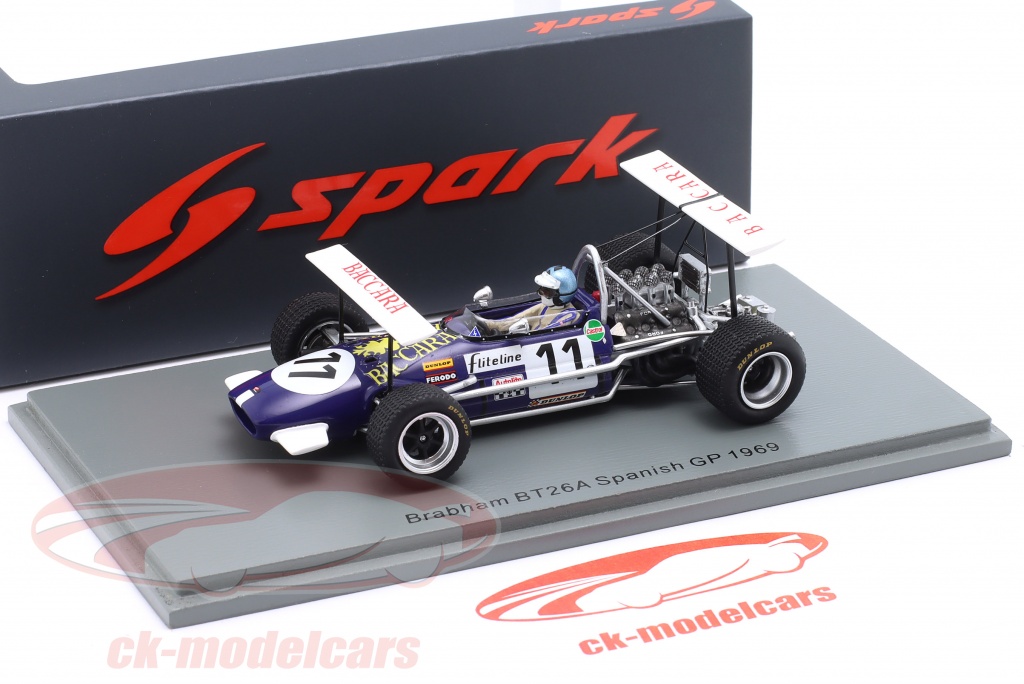 Spark 1:43 Piers Courage Brabham BT26A #11 España GP fórmula 1 1969 ...