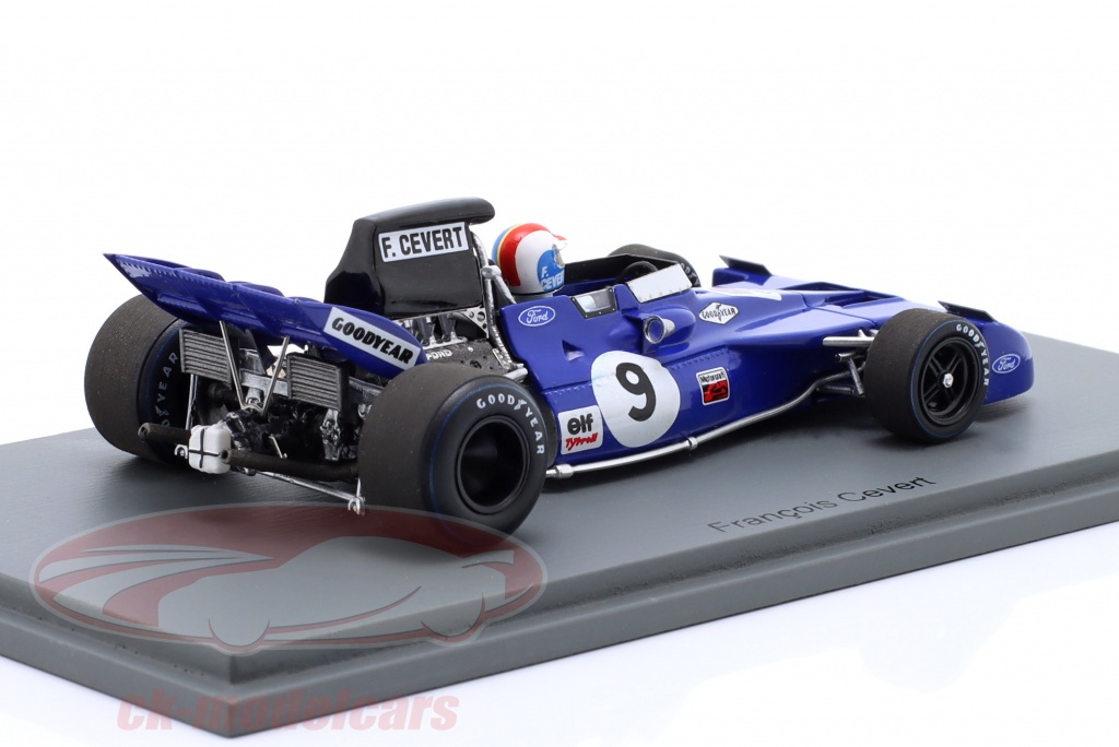 Spark 1:43 Francois Cevert Tyrrell 002 #9 Winner USA GP Formula 1 1971 S7215 model car S7215 ...