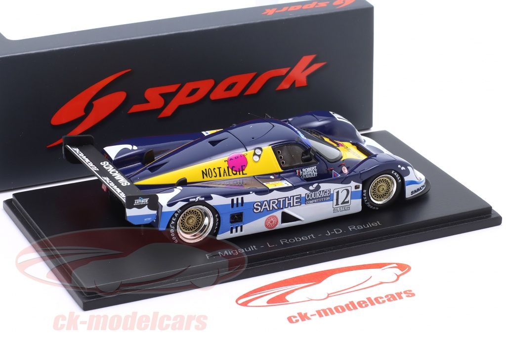 Spark 1:43 Cougar C26 S #12 24h LeMans 1991 Migault, Robert, Raulet ...