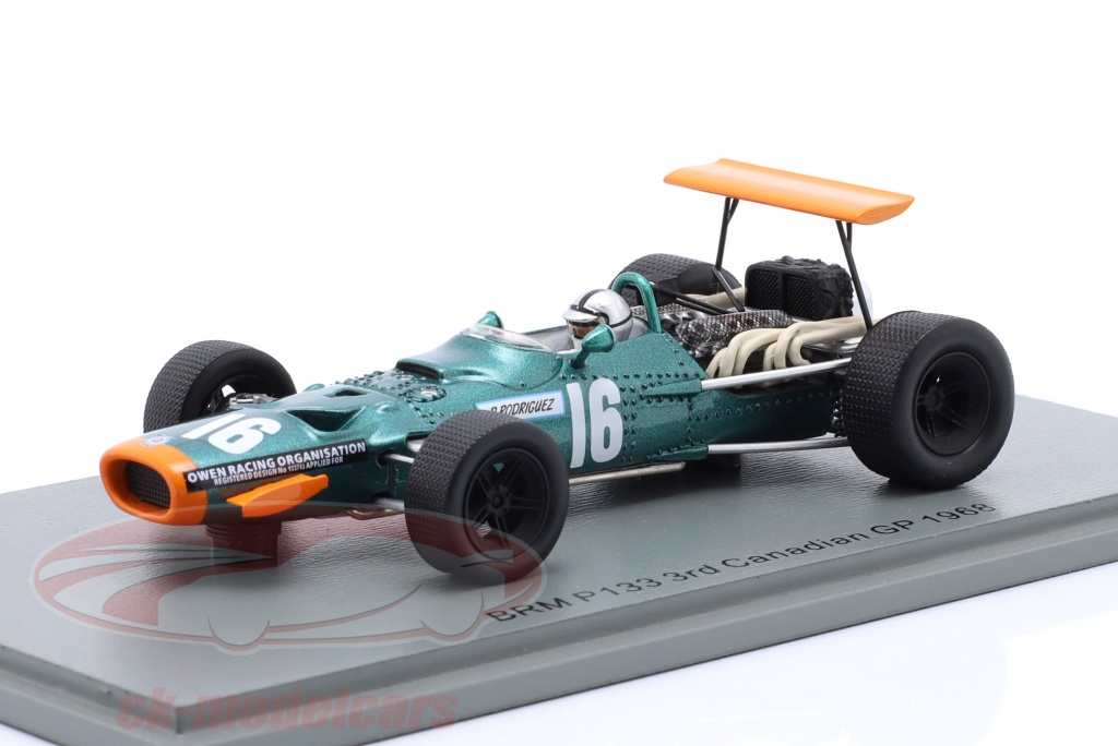 Spark 1:43 Pedro Rodriguez BRM P133 #16 3位 カナダ GP 式 1 1968 S5703 モデル 車 ...
