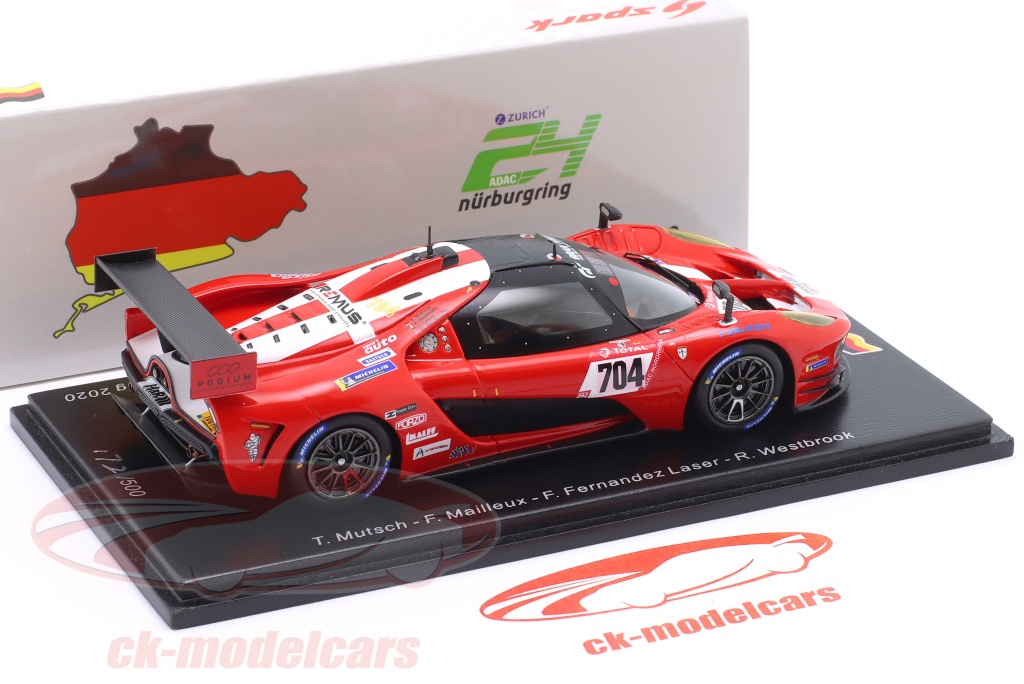 Spark 1:43 SCG #704 ganhador SP-X Aula 24h Nürburgring 2020 SG693 ...