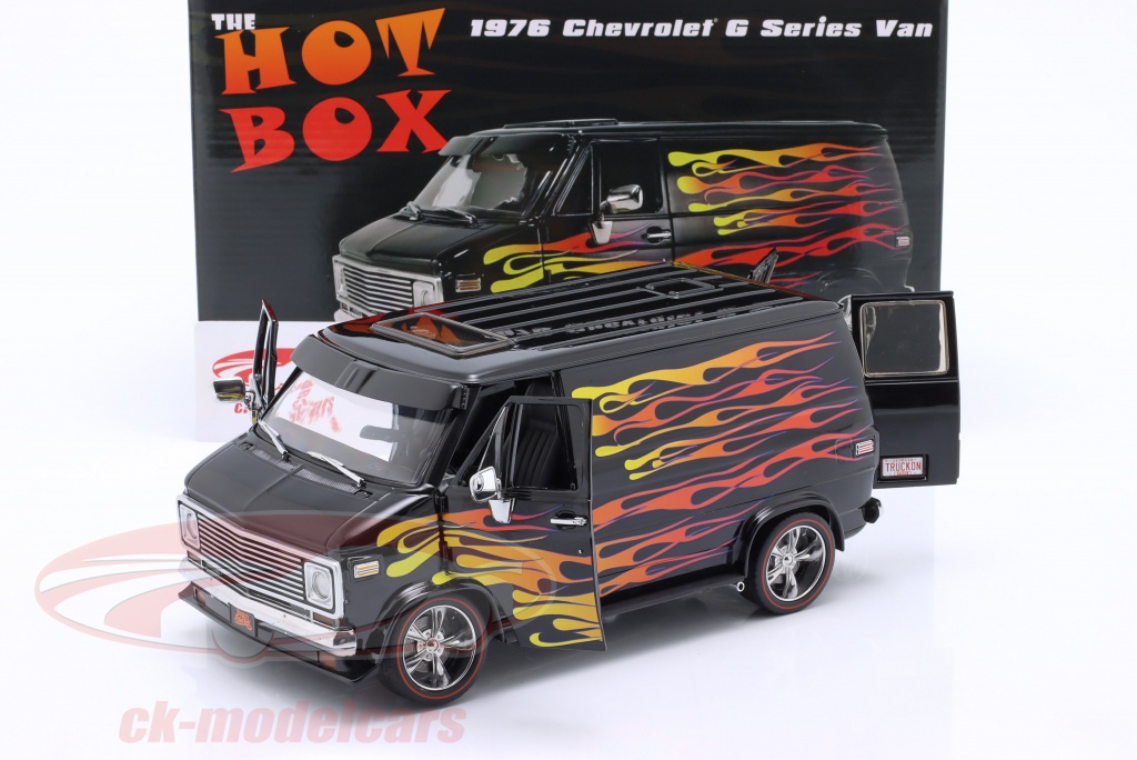 Greenlight 1:18 Chevrolet G Series Van "Hot Box" Año de construcción ...