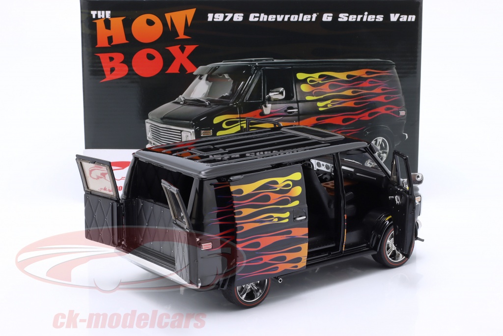 Greenlight 1:18 Chevrolet G Series Van "Hot Box" Año de construcción ...