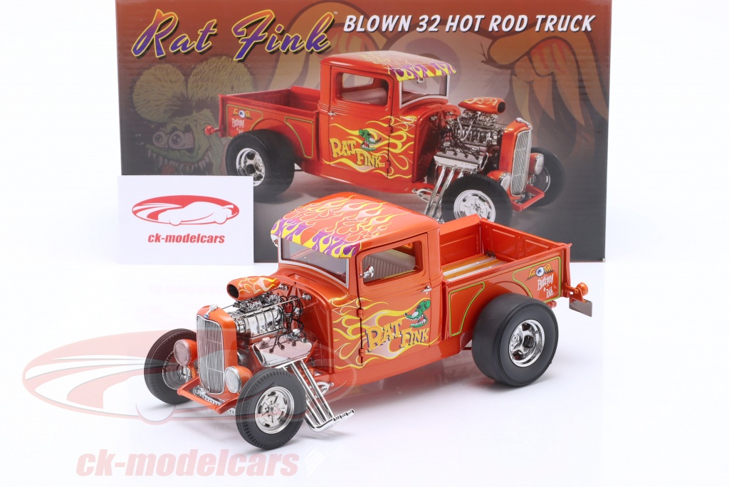 GMP 1:18 Ford Hot Rod Blown Rat Fink 1932 rouge avec décor A1804102 ...