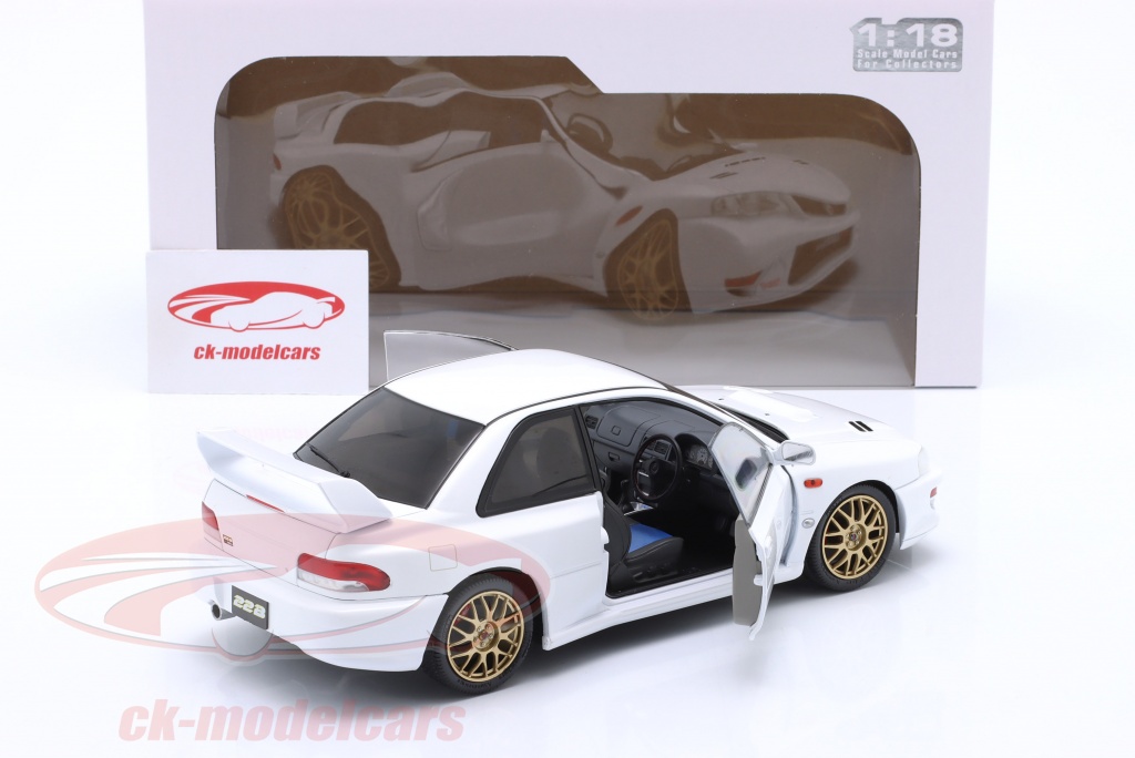 Solido 1:18 Subaru Impreza 22B RHD Anno di costruzione 1998 bianco ...