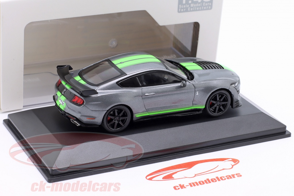 Solido 1:43 Ford Shelby Mustang GT500 year 2020 grey metallic / neon green S4311504 model car ...