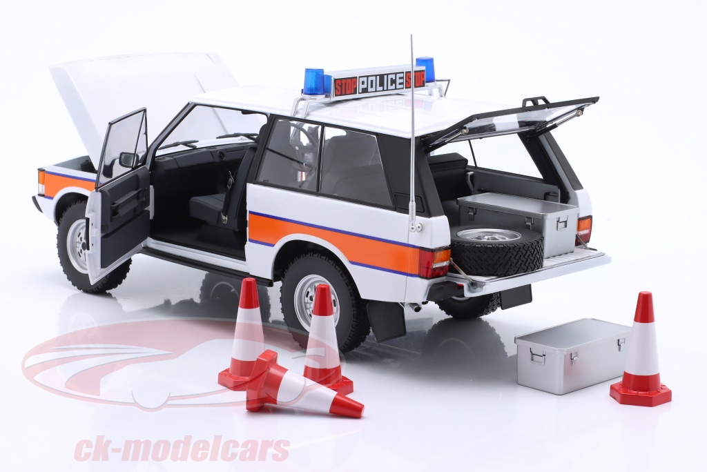 Almost Real 1:18 Range Rover Classic Police 1970 blanco / naranja ...