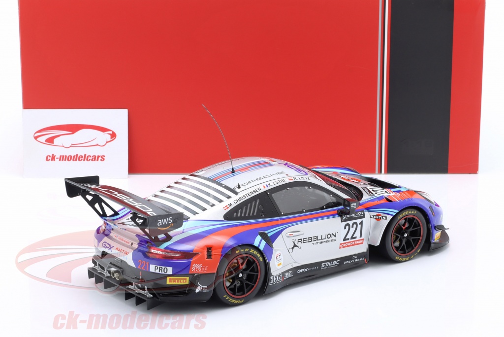 Ixo 1:18 Porsche 911 GT3 R #221 24h Spa 2022 GPX Martini Racing LEGT18 ...