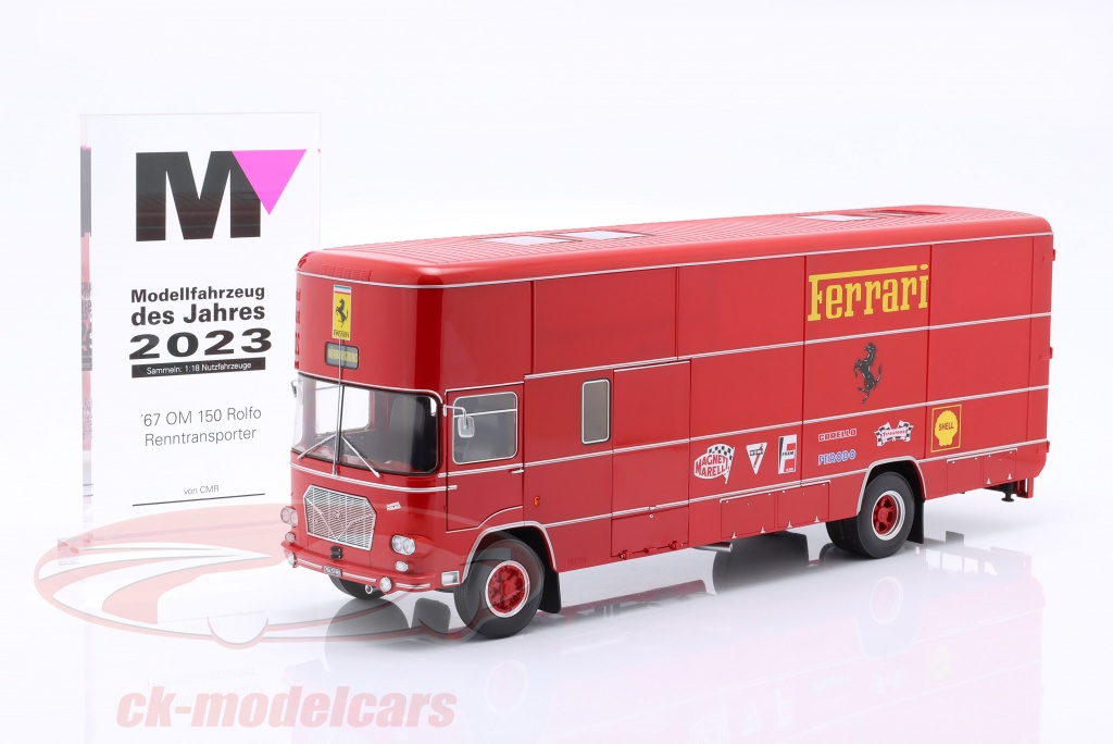 CMR 1:18 OM Fiat 150 Rolfo Scuderia Ferrari Race Car Transporter of the ...