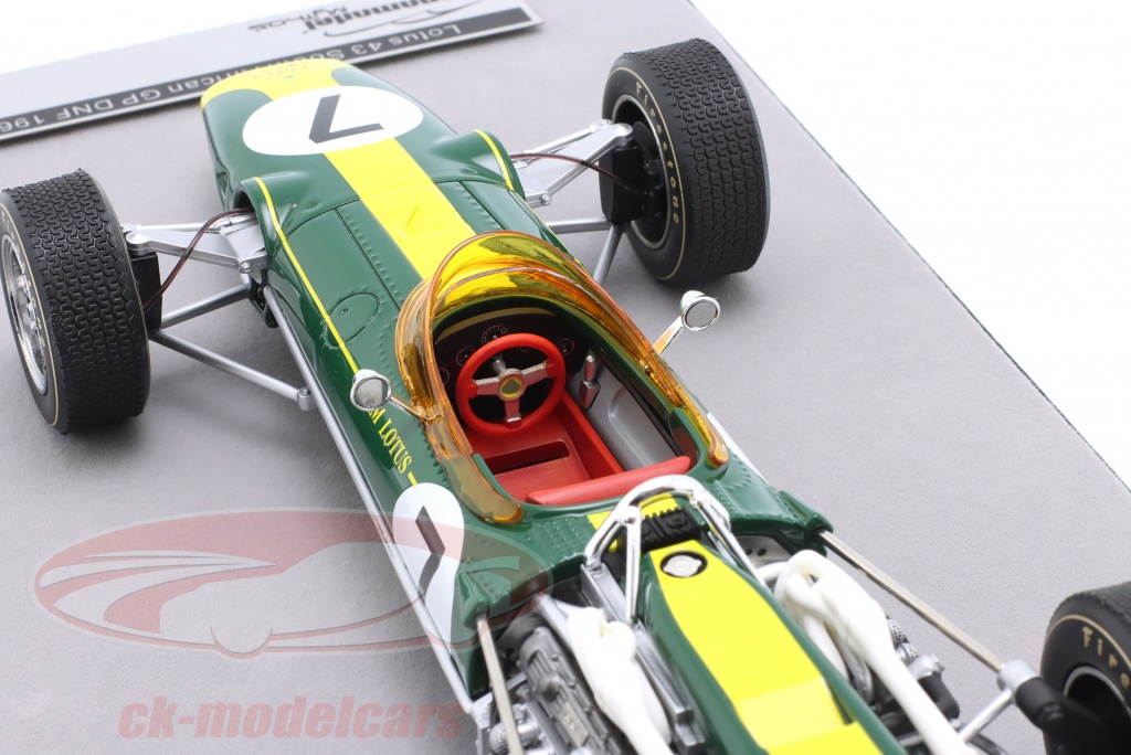 Tecnomodel 1:18 Jim Clark Lotus 43 #7 South Africa GP Formula 1 1967 TM18-188D model car TM18-188D