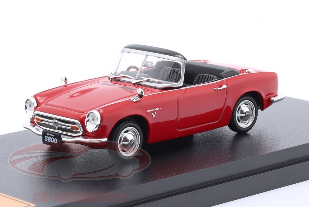 Hachette 1:43 Honda S800 Bouwjaar 1966 rood magJPS800 model auto magJPS800