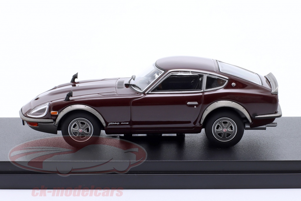Hachette 1:43 Nissan Fairlady 240ZG 建設年 1971 暗赤色 magJP240ZG モデル 車 magJP240ZG