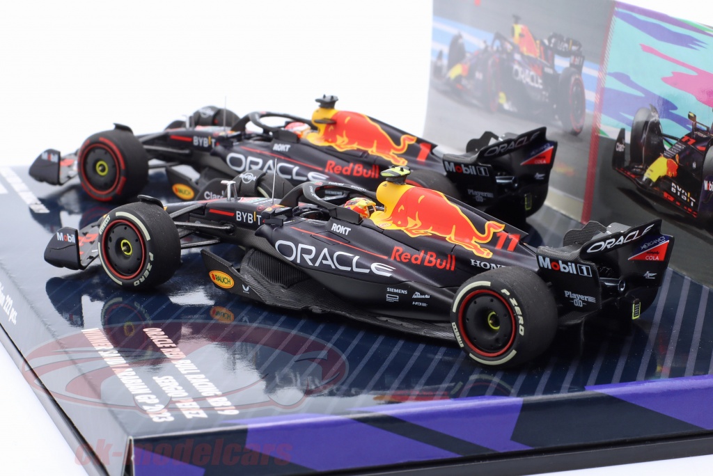 Minichamps 1:43 2-Car Set Verstappen #1 & Perez #11 Winner Bahrain ...