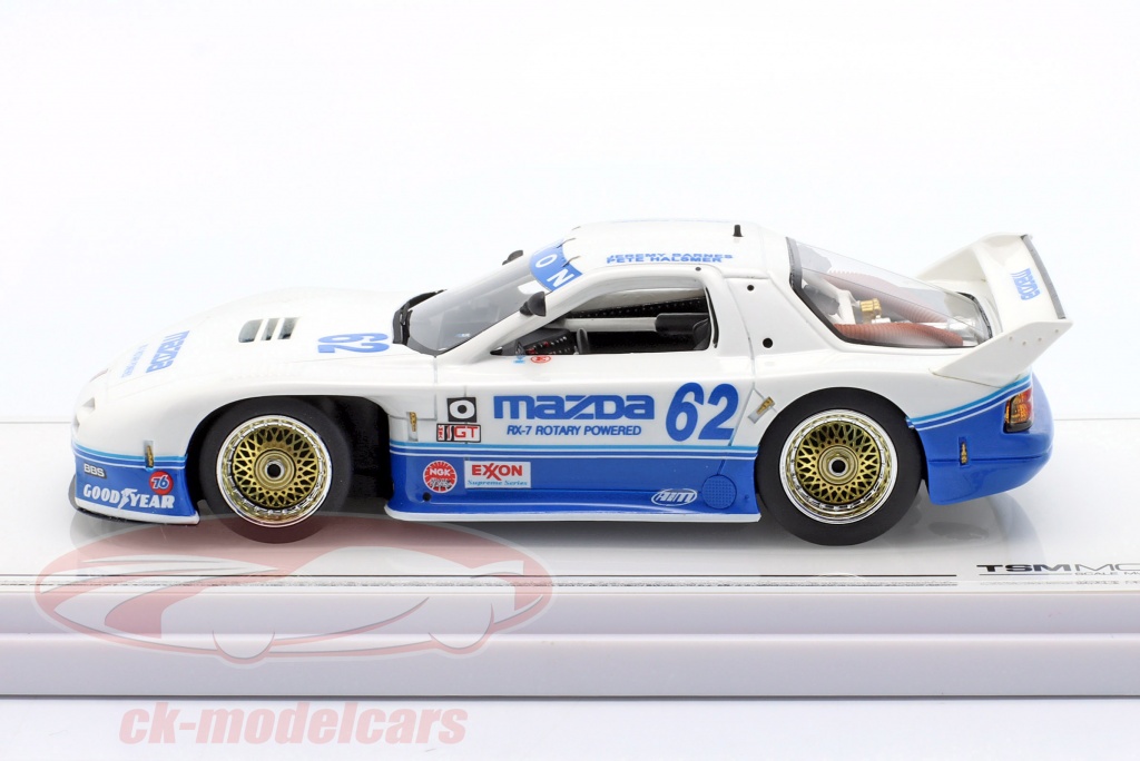 True Scale 1:43 Mazda RX-7 GTO #62 第二名 Road America IMSA 1991 Halsmer TSM430656 模型 汽车 TSM430656 ...