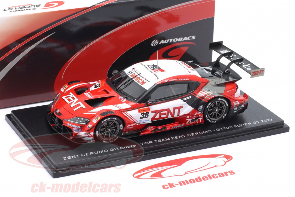 Spark 1:43 Toyota GR Supra #38 GT500 Super GT 2022 Tachikawa, Ishiura SGT032 modèle voiture ...