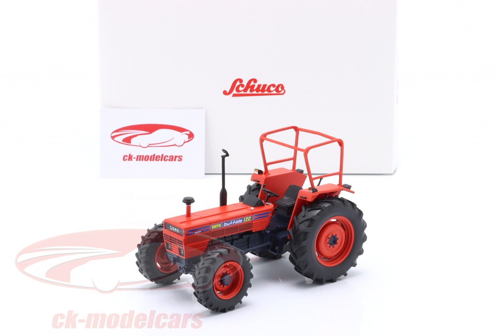 Schuco 1:32 SAME Buffalo 120 トラクター と ロールバー 赤 450916900 モデル 車 450916900 ...