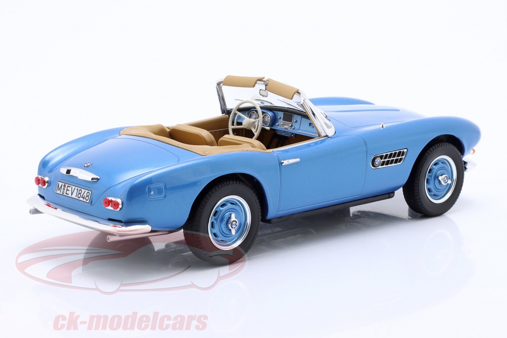 Norev 1:18 BMW 507 Cabriolet year 1957 blue metallic 183234 model car ...