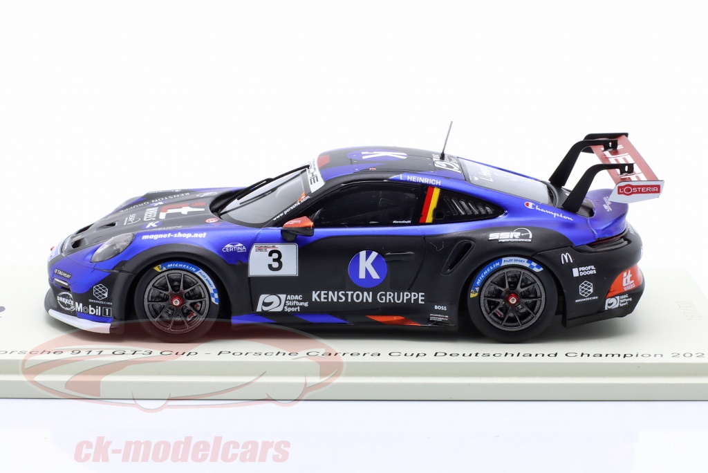 Spark 1:43 Porsche 911 GT3 Cup #3 champion Porsche Carrera Cup 2022 L ...