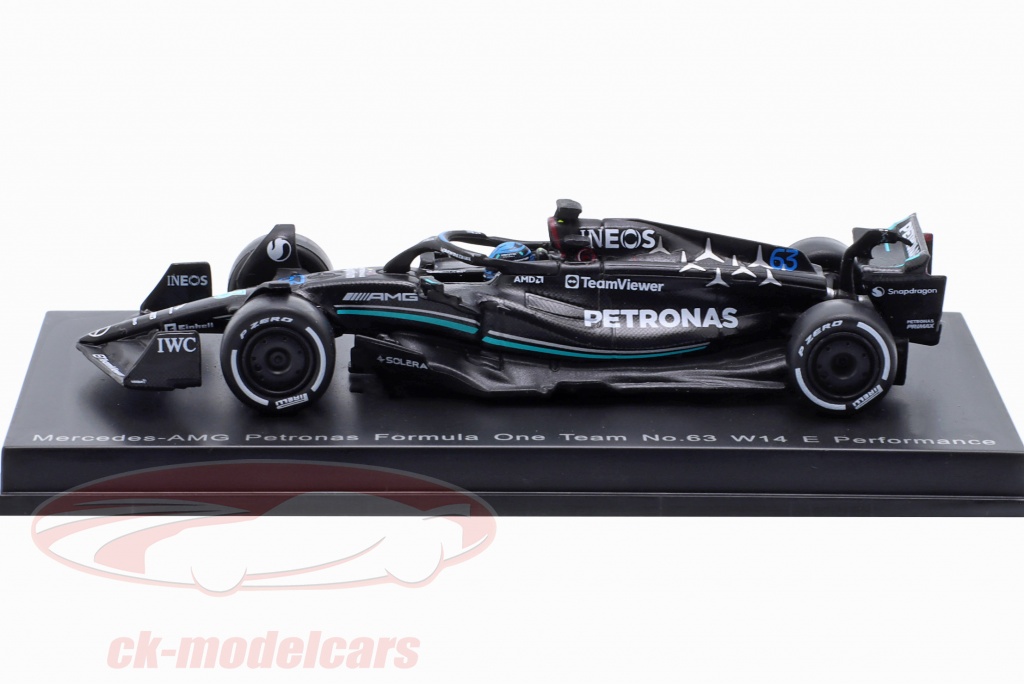 Spark 1:64 George Russell Mercedes-AMG F1 W14 #63 fórmula 1 2023 Y280 ...