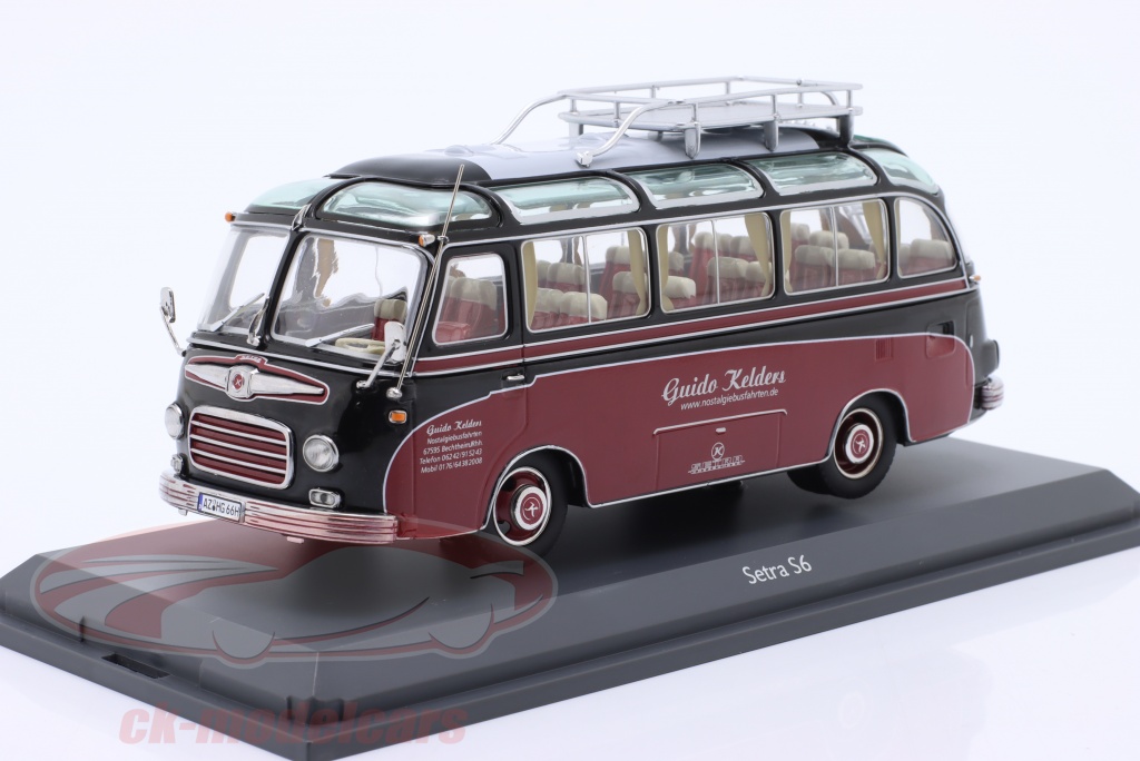 Schuco 1:43 Setra S6 Bus braun / rot 450284300 Modellauto 450284300 ...