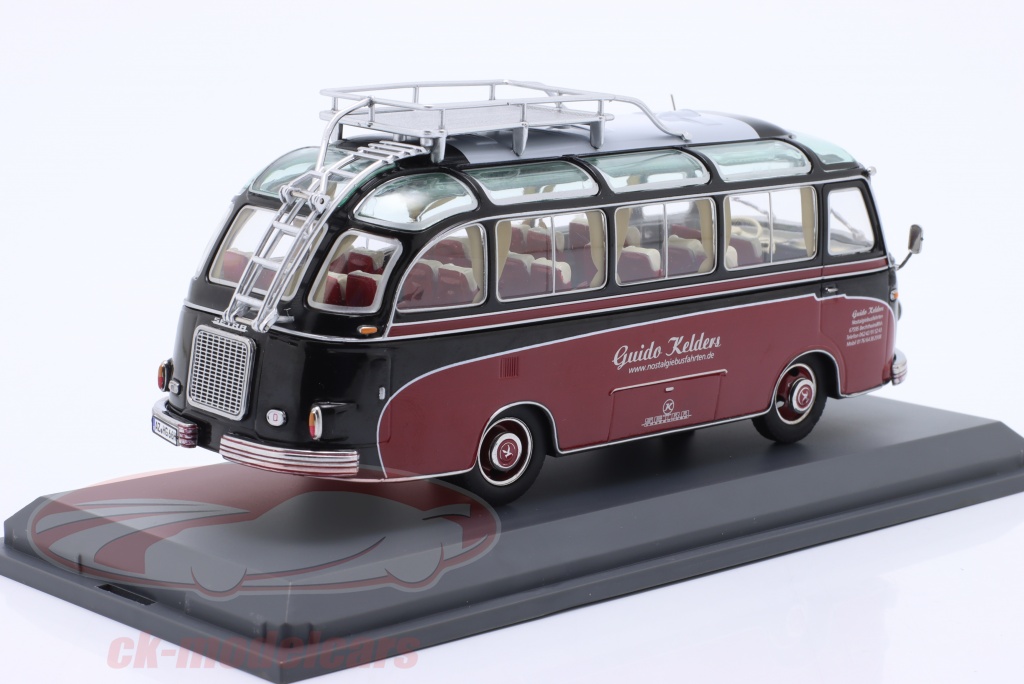 Schuco 1:43 Setra S6 ônibus marrom / vermelho 450284300 modelo carro ...