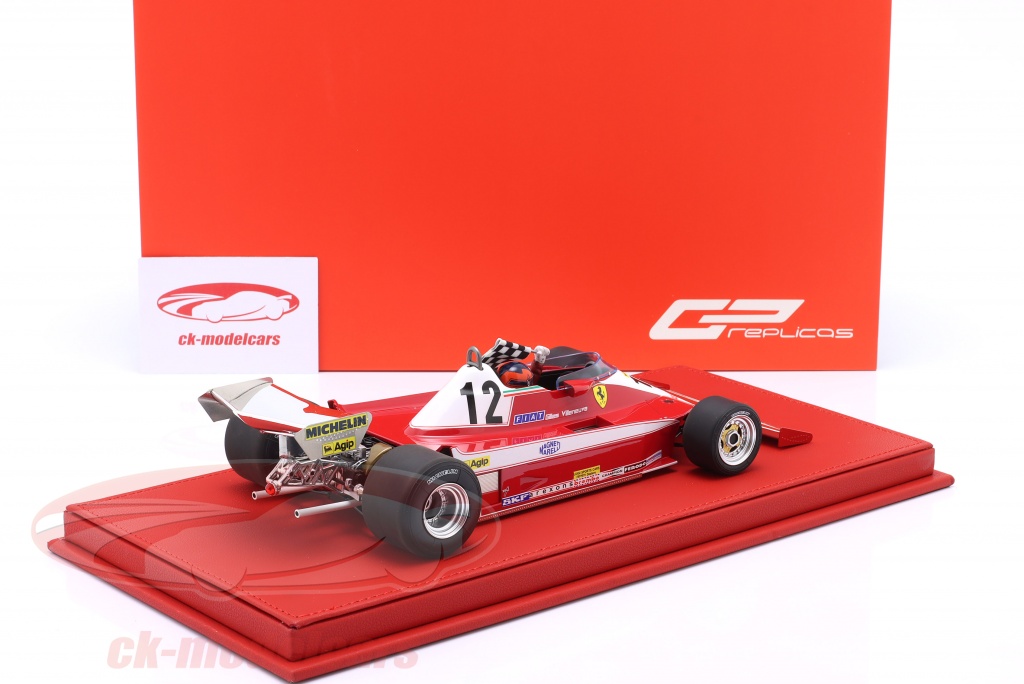 GP Replicas 1:18 G. Villeneuve Ferrari 312T3 #12 ganhador canadense GP ...