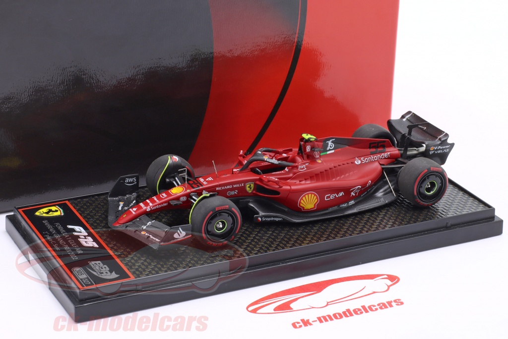 BBR Models 1:43 Carlos Sainz Jr. Ferrari F1-75 #55 2nd Bahrain GP ...